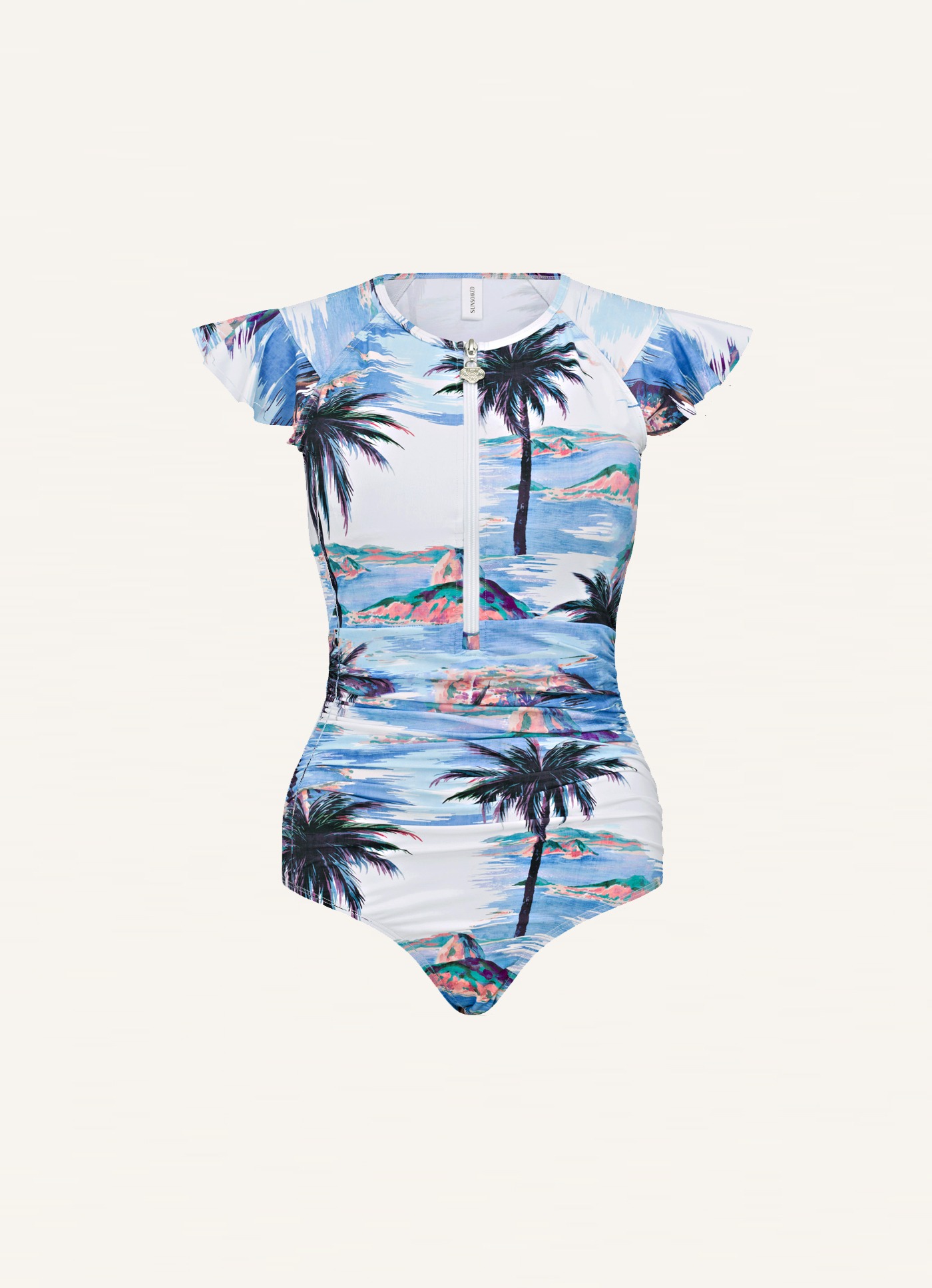 Cartolina Ruffle Sleeve One Piece – SUNSOAKED Swim & Resort